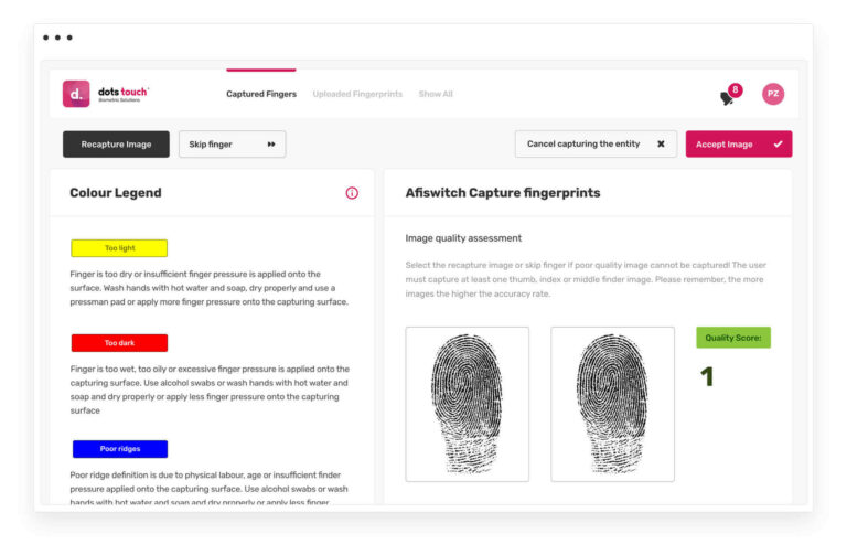 Fingerprint Capturing Solutions • Dots Africa Fingerprint Capturing Solutions • Dots Africa